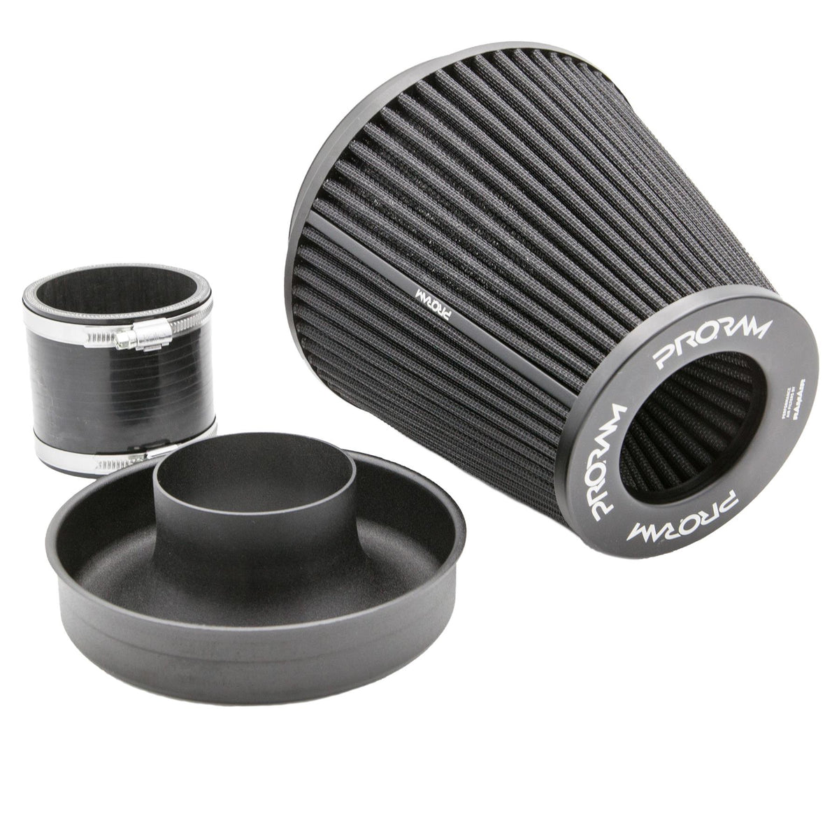 Proram 76mm (3inch) ID Neck Large Cone Air Filter with Velocity Stack ...