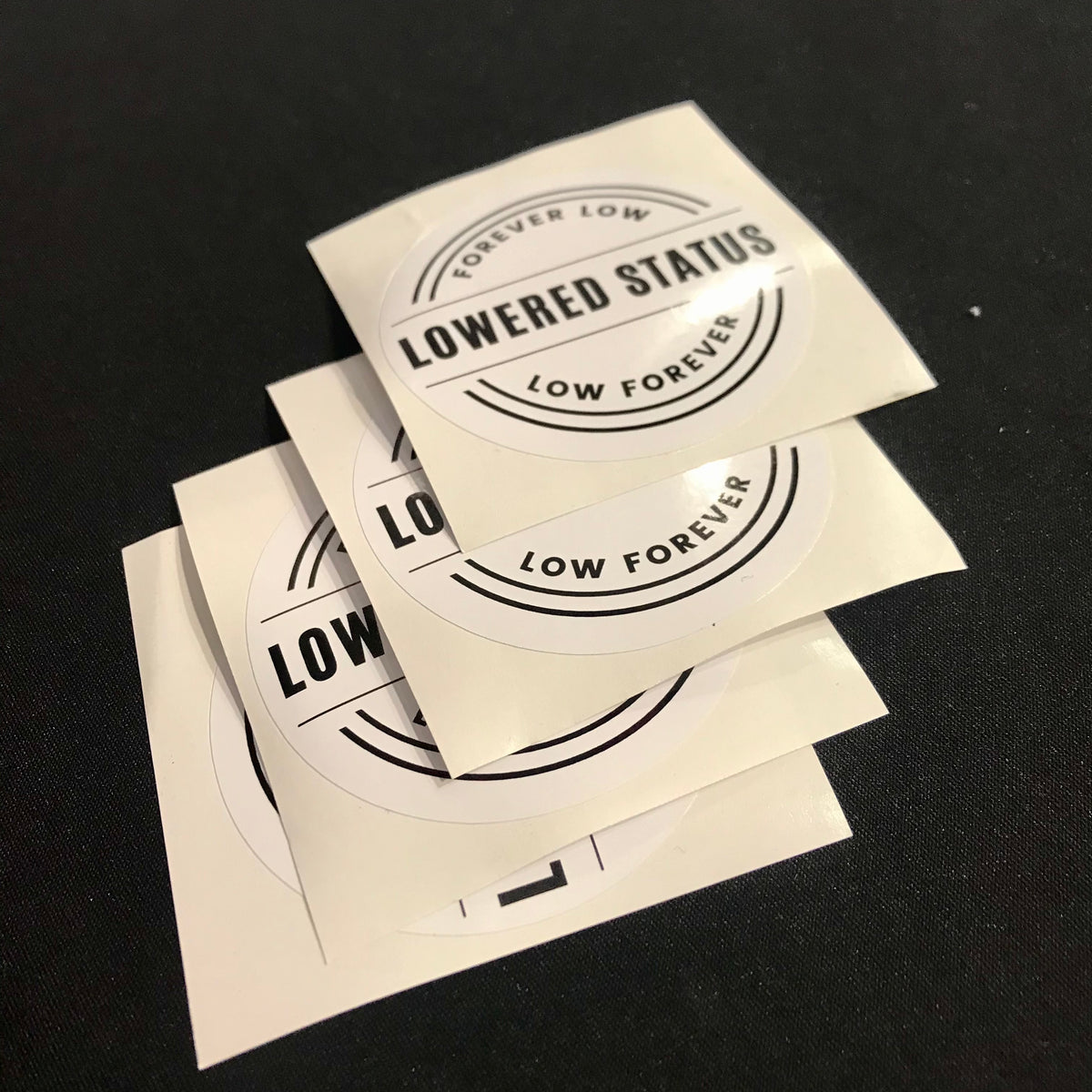 Lowered Status | Low Forever Round Slap Sticker – Lowered Status UK